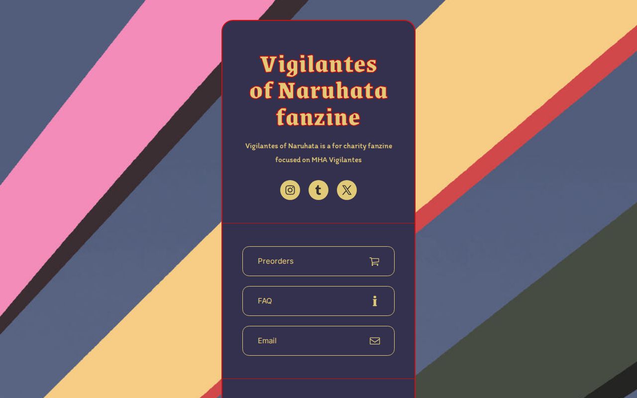 Vigilantes of Naruhata Fanzine